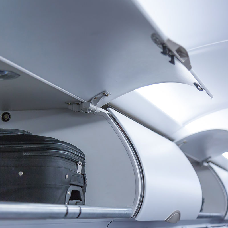 Airplane overhead bins | Cultraro